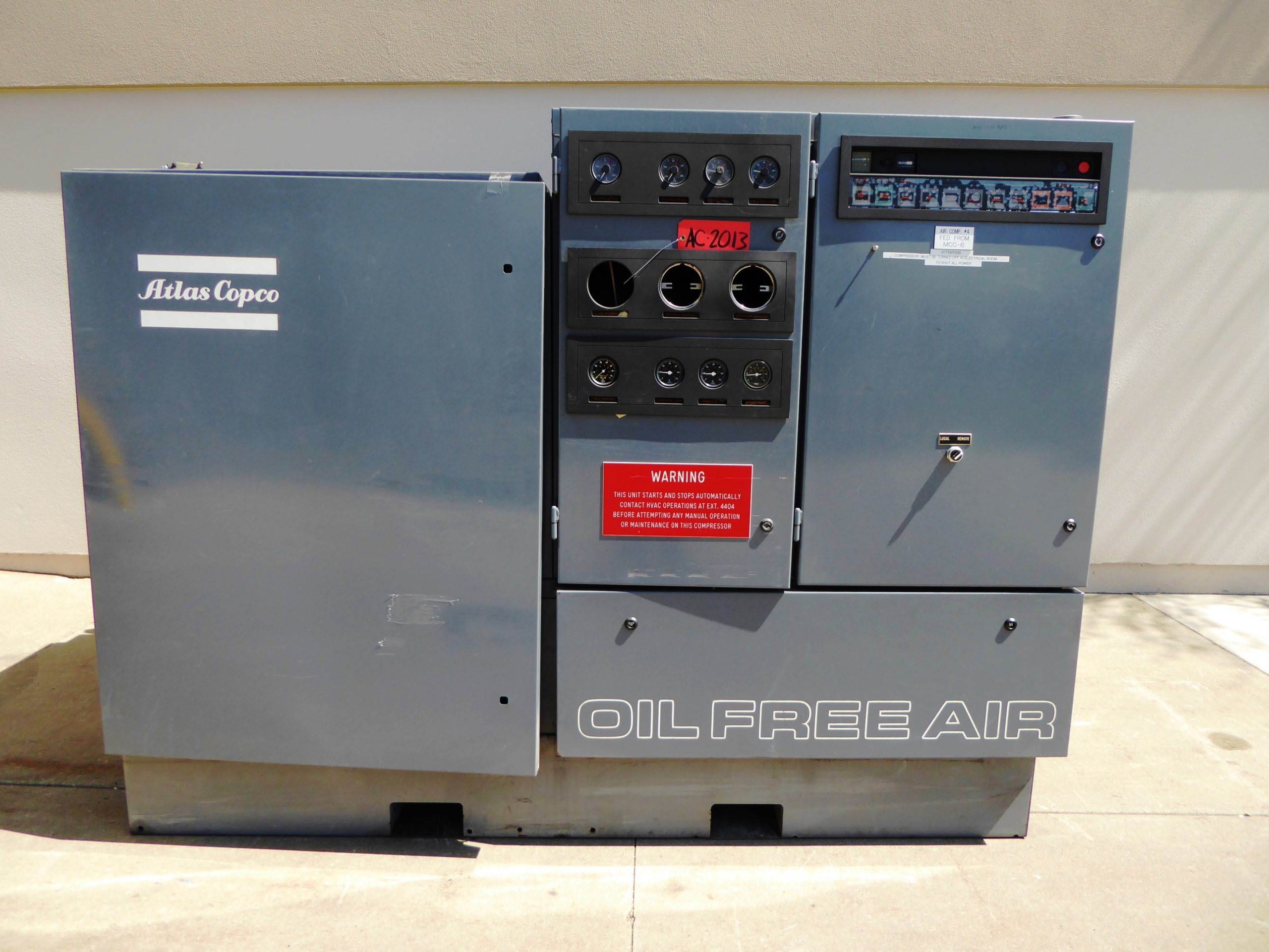 Used - Atlas Copco 150 HP Model ZR3-67 Air Compressor-Air Compressors ...